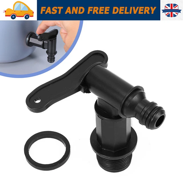 FRESH/WASTE WATER TANK Drain Tap For Motorhome/Caravan/Boat/Camper Van ...