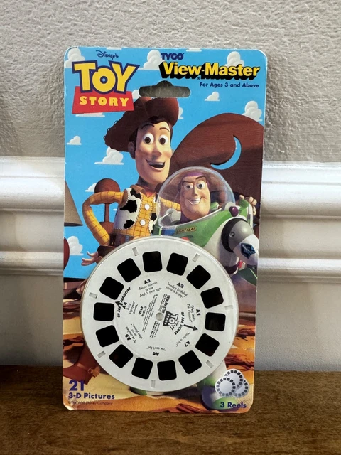 DISNEY PIXAR 1995 Toy Story Tyco View Master 21 3-D Pictures 3 Reels ...