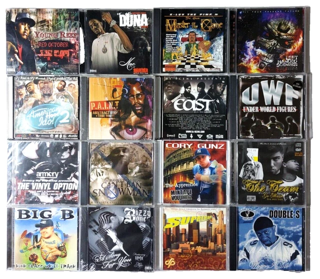 16 RAP CD Lot Indie Hip Hop G-funk Gangsta 90s 2000s Mixtape Random ...