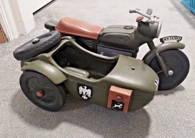 VINTAGE ACTION MAN Interest Cherilea German Motorbike and sidecar.Great ...
