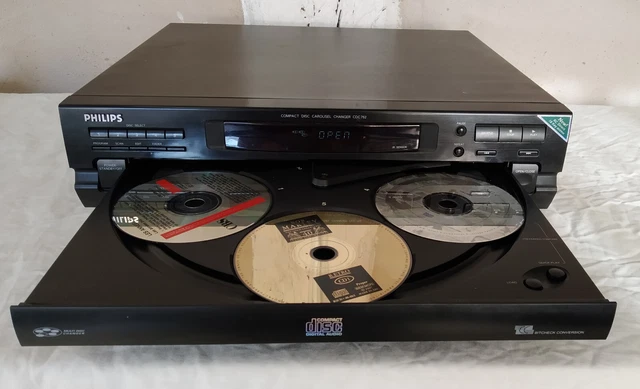 PHILIPS CDC752 COMPACT Disc Changer Lecteur 5 CD plus Télécommande EUR ...