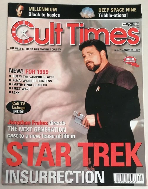 MAGAZINE - CULT Times Magazine Issue #40 Dated Jan 1999 Star Trek Insurrection £2.75 - PicClick UK