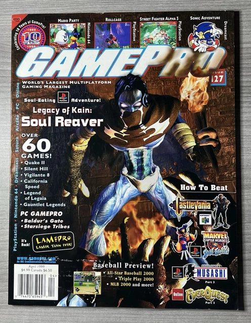 GAMEPRO VIDEO GAME Magazine Issue #127 April 1999 Legacy Of Kain Soul ...
