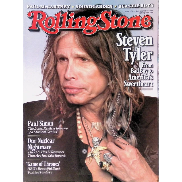 ROLLING STONE MAGAZINE MAY 2011 Steve Tyler Cover Paul Simon No Label £ ...