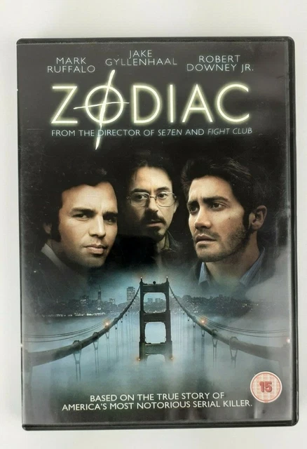 ZODIAC DVD 2007 Jake Gullenhaal Mark Ruffalo Gary Oldman Based on True ...