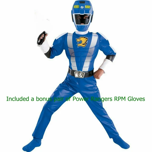 POWER RANGERS RPM Deluxe Blue Muscle Ranger Costume Child 4-6 Small New ...