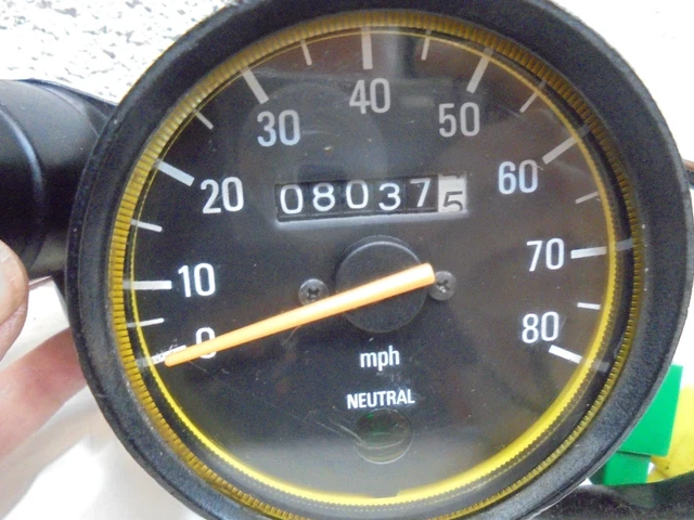GENUINE YAMAHA FS1 Fs1E Mph Speedometer Clock With Ignition Switch (5E ...