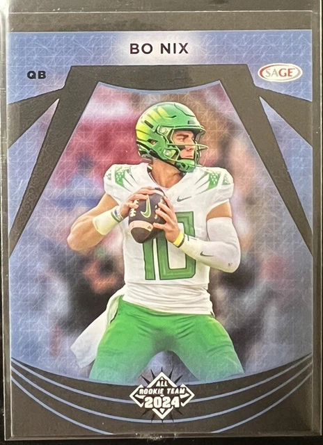 2024 SAGE FOOTBALL Black All Rookie Team Bo Nix #108 Denver Broncos EUR ...