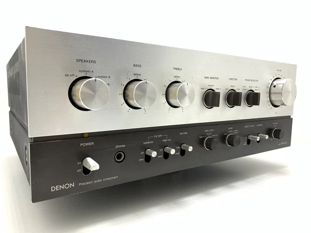 DENON PMA 850 Amplificateur Stéréo Intégré 85+85 WRMS Vintage 1978 En ...