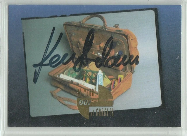 KEN ADAM 007 James Bond Movie Set Designer 4 Rare Signed Trading Card ...