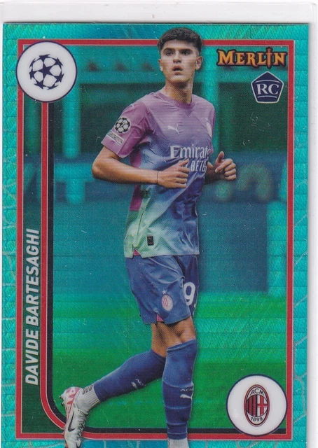 TOPPS MERLIN CROMO 2024 Champions League N º 139 Davide Bertesaghi Aqua ...