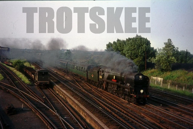 35MM SLIDE BR British Railway Steam Loco 34003 Class WCBB 1964 Original ...