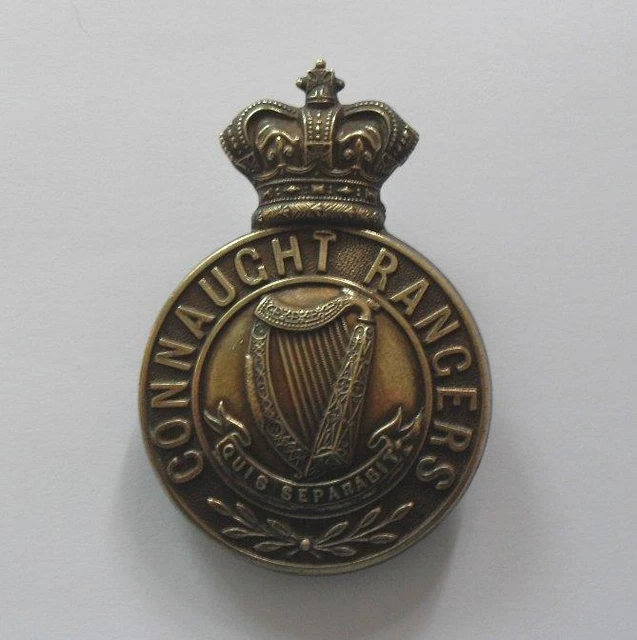 BRITISH ARMY CAP Badge. The Connaught Rangers ( Helmet - Plate ). £16. ...