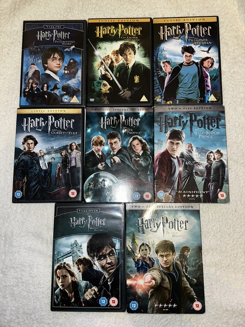 HARRY POTTER DVD Collection 8 Film Movie Complete Set Fantasy Children Family £11.99 - PicClick UK