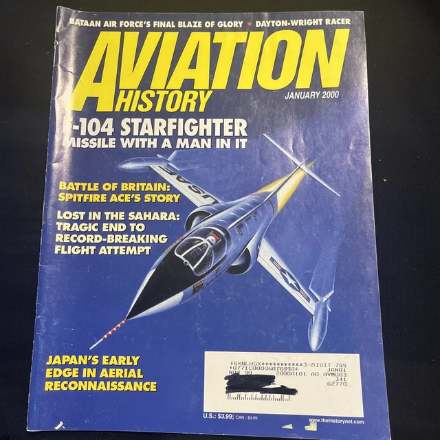 AVIATION HISTORY MAGAZINE January 2000, F-104 Starfighter, Battle Of ...