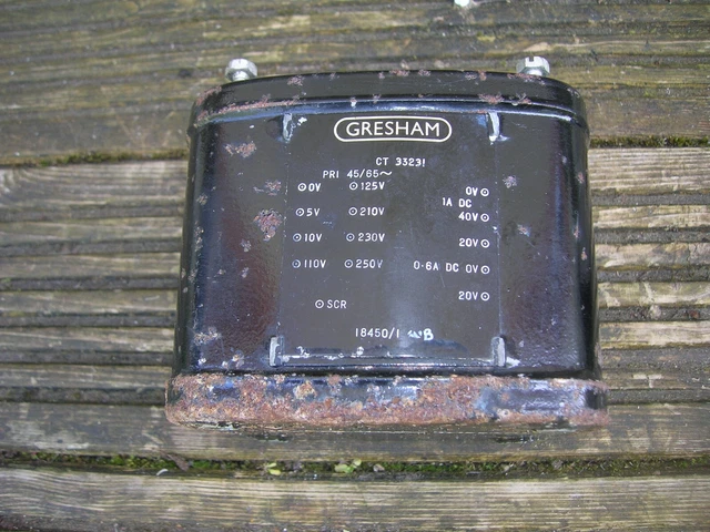 GRESHAM TRANSFORMER OIL Filled 0-250V ,0-40v 1A DC, 20-0-20 0.6A DC, Ex Racal ? £15.00 - PicClick UK