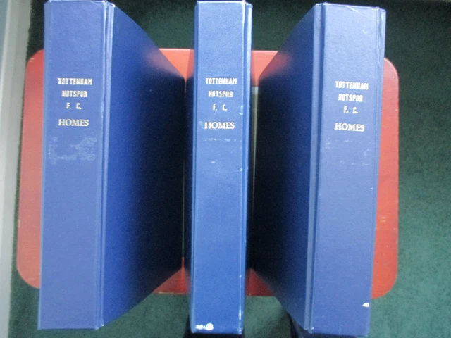 3 VINTAGE TOTTENHAM home programme binders from the 1980s Spurs used ...