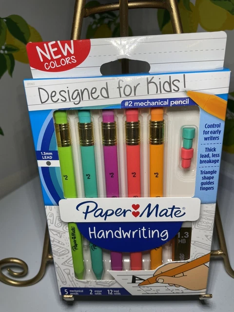 PAPER MATE HANDWRITING MECHANICAL PENCILS DESIGNED FOR KIDS - Set of 5 ...