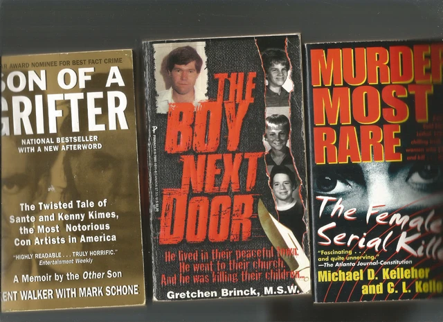TRUE CRIME MURDER Most Rare + Boy Next Door + Son Of A Grifter (2 Phtos ...