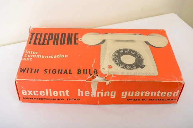 VINTAGE 70S TOY - Inter Communication Telephone Set with Signal Bulb £ ...