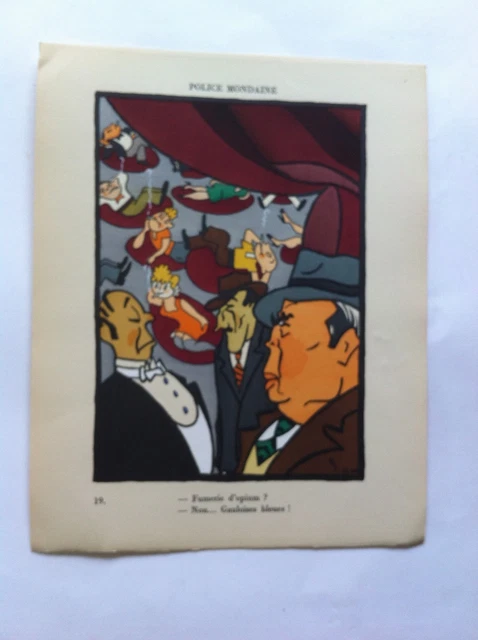 POLICE MONDAINE SANSTICKETS Dessin illustration POL FERJAC HUMOUR 1942 ...