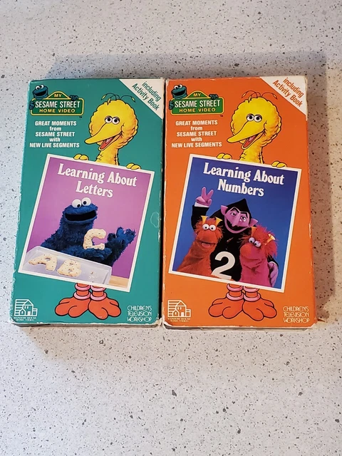 MY SESAME STREET Home Video Learning About Letters And Numbers VHS Tape ...