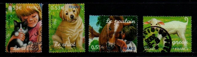 SÉRIE COMPLÈTE DE timbres de 2006 - jeunes animaux domestiques n°3897 à ...