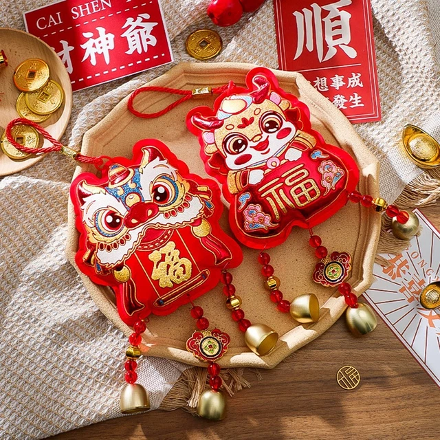 2025 YEAR OF the Snake Spring Festival Wind Chime Pendant for Home ...