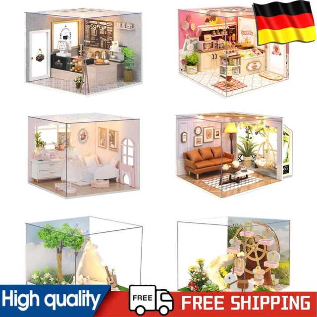 DIY WOODEN BUILDING Model Toy Handmade Miniature Building Kit for ...