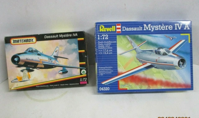 MATCHBOX 1:72 DASSAULT Mystere IVA + Revell 1/72 Dassault Mystere IVA ...