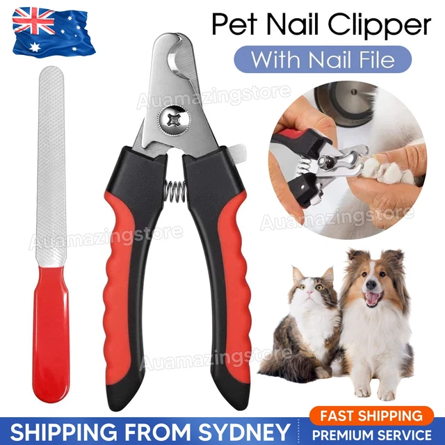 PET DOG/CAT NAIL Clippers Professional Toe Cutter Trimmer Grooming ...
