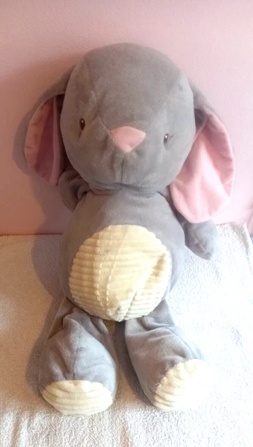 KELLYTOY KELLY TOY Grey Bunny Rabbit Soft Toy Baby Comforter Rattle ...