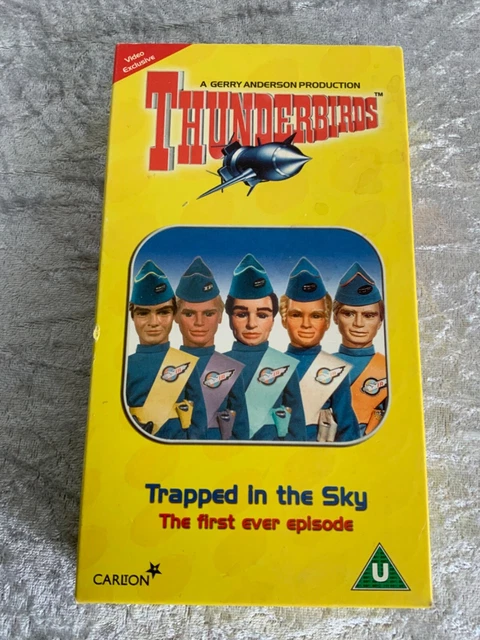 YELLOW BOX VHS Video Tape-Comic-Thunderbirds-Trapped In The Sky-Gerry ...