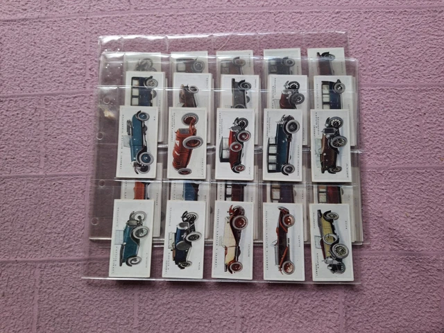 COMPLETE SET - LAMBERT & BUTLER - MOTOR CARS 3RD SERIES #50 nr GD rest ...