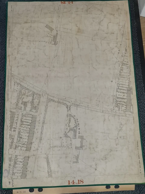 LEEDS BELL LANE 1891 Map Chapeltown Road Tramway 203 14 18 Leeds ...