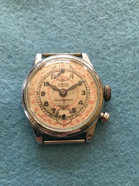 *VERY RARE* PIERCE Chronograph Military Monopusher 1940's EUR 594,18 ...
