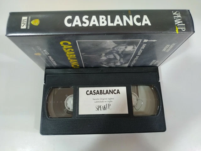 CASABLANCA HUMPHREY BOGART Ingrid Bergman - VHS Tape Spanish - 2T £21. ...