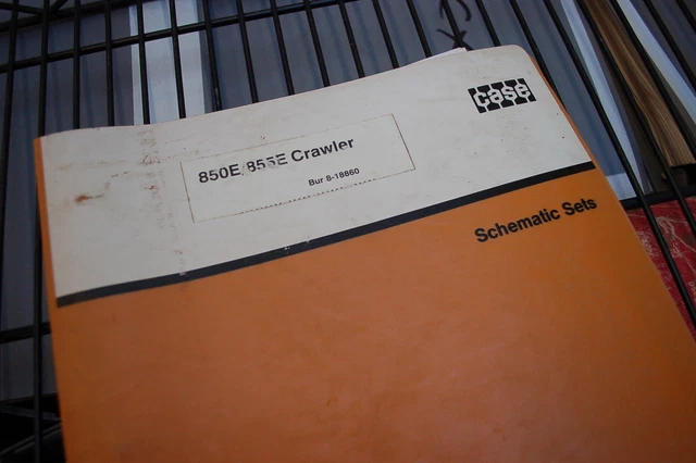 CASE 850E 855E Crawler Electrical Hydraulic Schematic Manual Repair ...