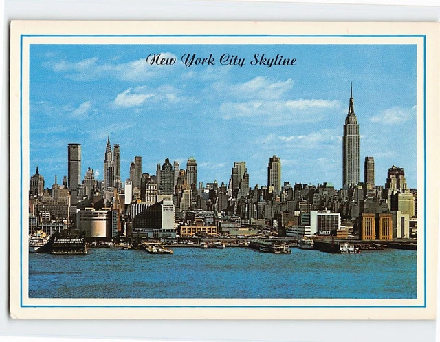 POSTCARD NY CITY Skyline NYC NY USA £2.63 - PicClick UK
