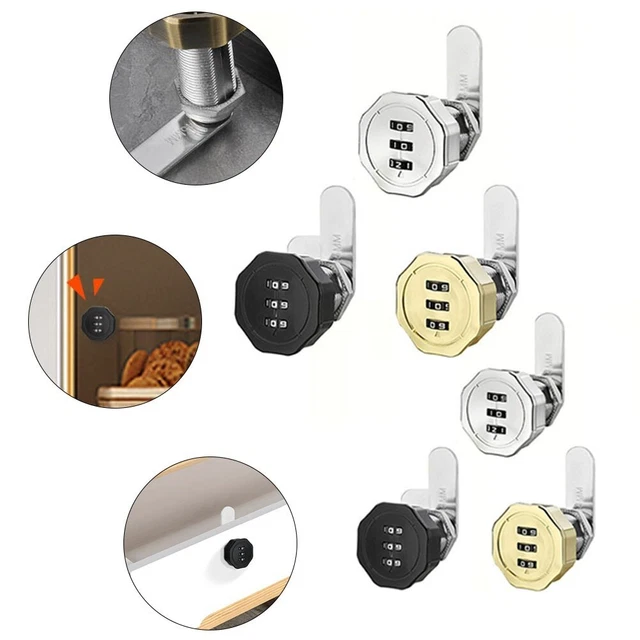 VERROU COMBINÉ PREMIUM à 3 chiffres pour bateaux et armoires utilisation durab EUR 12,24 ...