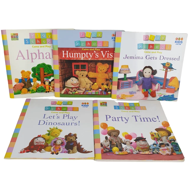 ABC KIDS PLAY School Come & Play Book Set of 5 Lets Play Dinoaurs 2006 ...