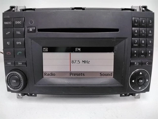 MERCEDES SPRINTER RADIO CD unité tête radio stéréo A 169 900 20 00 ...