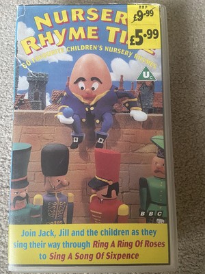 NURSERY RHYME TIME RARE BBC VHS VIDEO Tape (1995) 60 Childrens Nursery ...