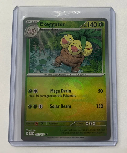 POKÉMON EXEGGUTOR MASTERBALL Holo 002/131 Prismatic Evolutions *Pack ...