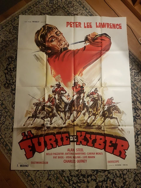 LA FURIE DE KYBER/Affiche Cinéma 120X160 PETER LEE LAWRENCE Illust ...