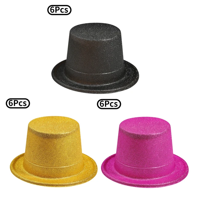 UNISEX HAT FUNNY Top Hat Plastic Bowler Hat Carnivals Decor Surface ...
