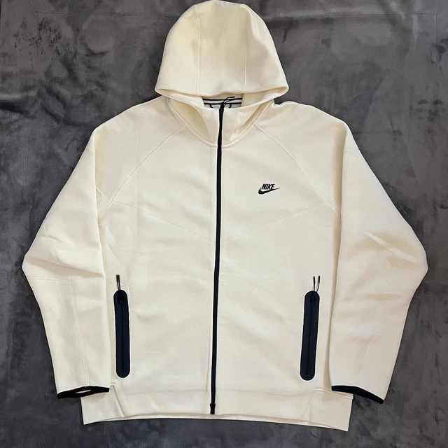 NIKE TECH FLEECE Windrunner Full-Zip Hoodie - Coconut Milk FB7921-113 ...