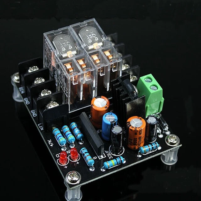 UPC1237 DOUBLE PARALLEL Omron Relay Speaker Protection Board 300W* 2 £ ...