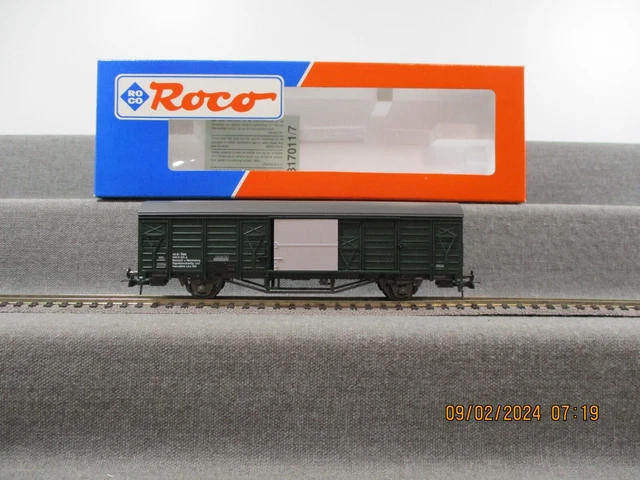 ROCO SPUR H0 46446 gedeckter Güterwagen der ÖBB in OVP EUR 15,90 ...