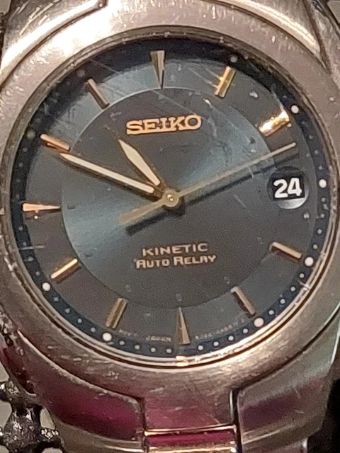 SEIKO KINETIC AUTO Relay Mans Watch Nr £1.76 - PicClick UK